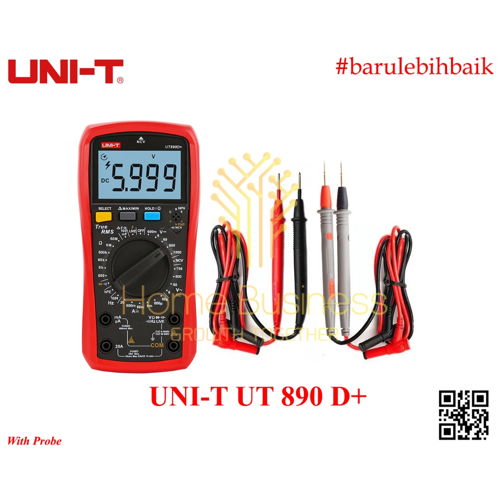Jual UNI-T UT890D+ UT890 890D+ UT 890 D+ Multimeter Digital True RMS ...