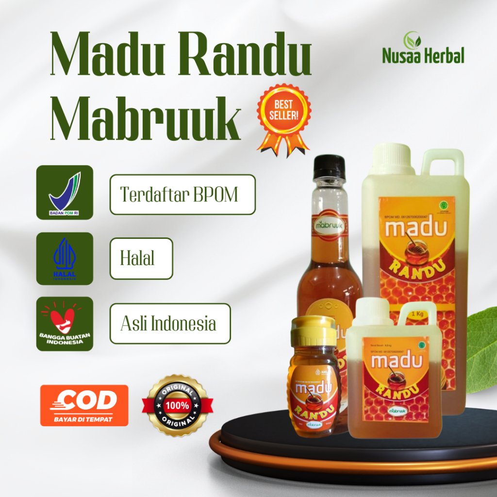 Jual Madu Randu Mabruuk Asli || Madu Murni Bunga Randu Mabruuk | Shopee ...