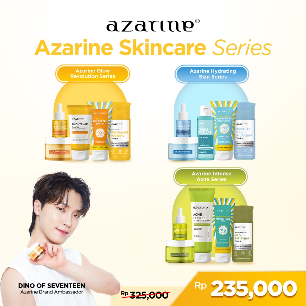 Jual Azarine Skincare Series [5 PCS] Paket Lengkap Skincare BEST SELLER ...