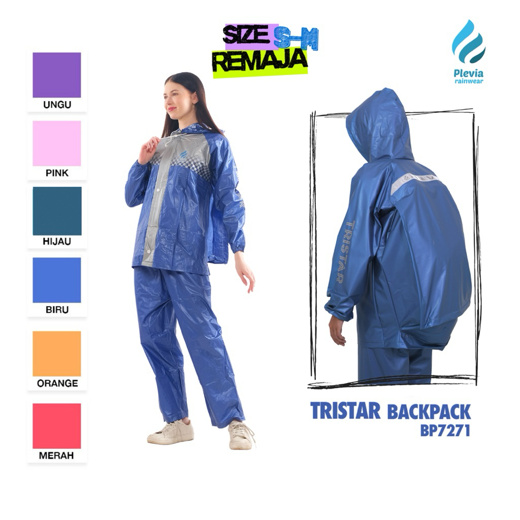 Jual PLEVIA - Jas Hujan Remaja Tristar Backpack 7271 / Mantel Hujan ...