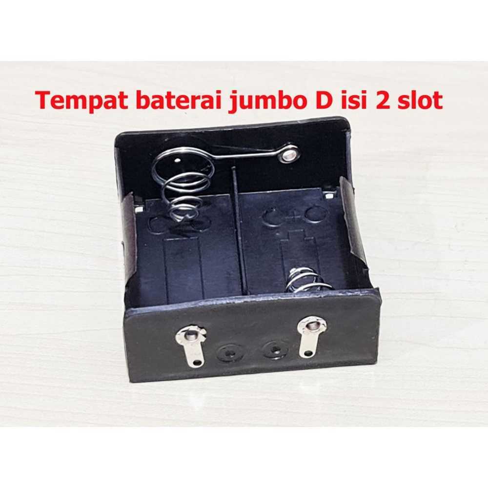 Jual Tempat Baterai jumbo 2 x D - Holder Battery - Kotak Batere Case ...