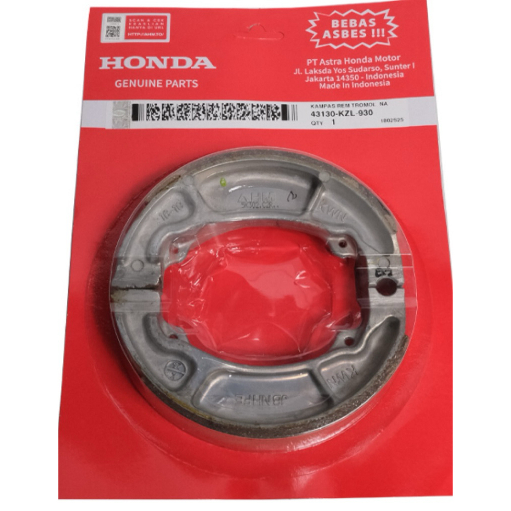 Jual KAMPAS REM BELAKANG BEAT,VARIO,SPACY,GENIO,STYLO,PCX 125-150 (2010 ...