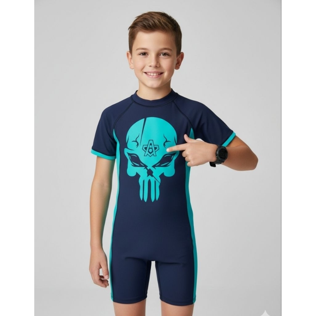 Jual baju renang skull laki laki dan perempuan anak dari 3-10 tahun ...