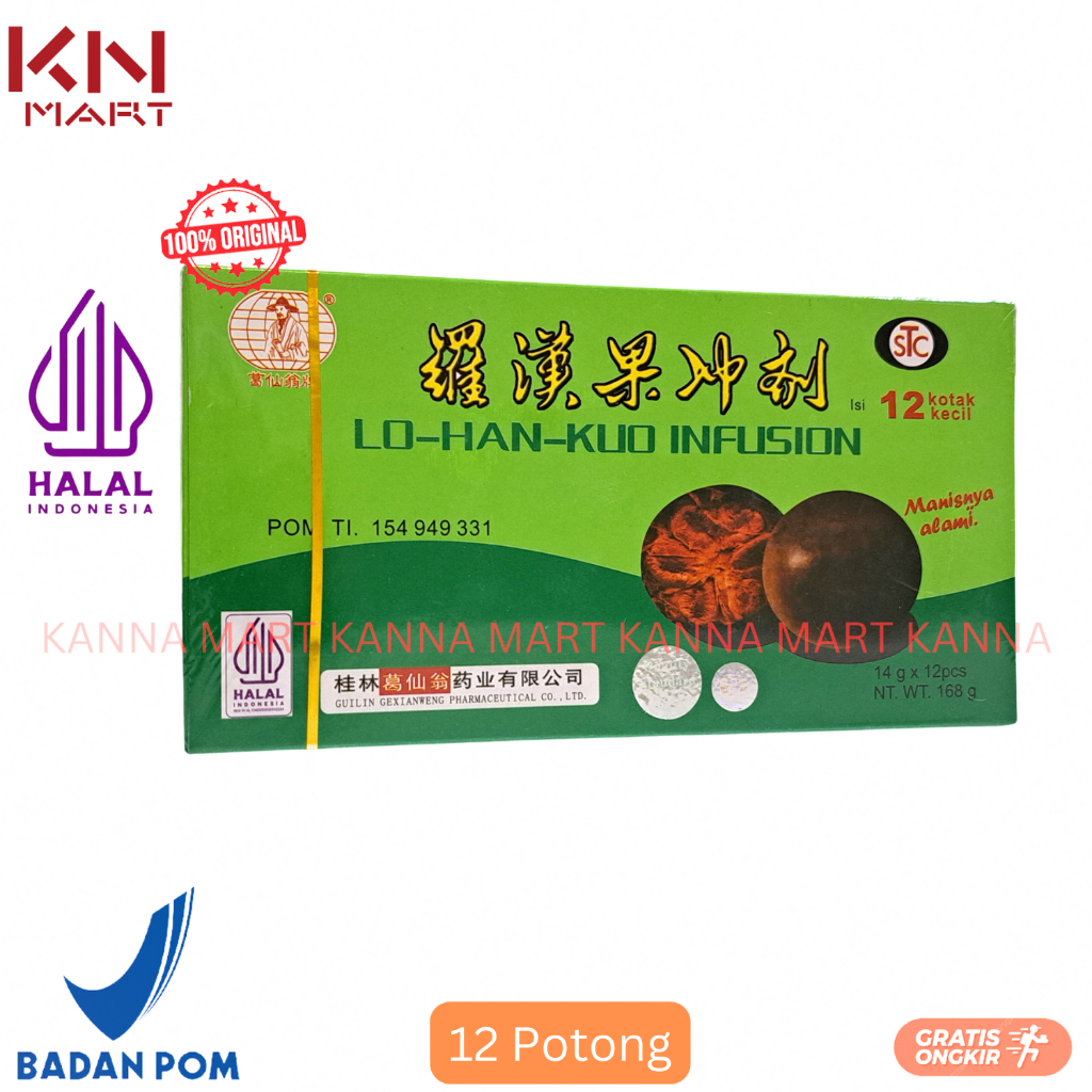 Jual Lo han kuo Infusion 12' STC Halal Lohankuo Lohanguo lo han guo ...
