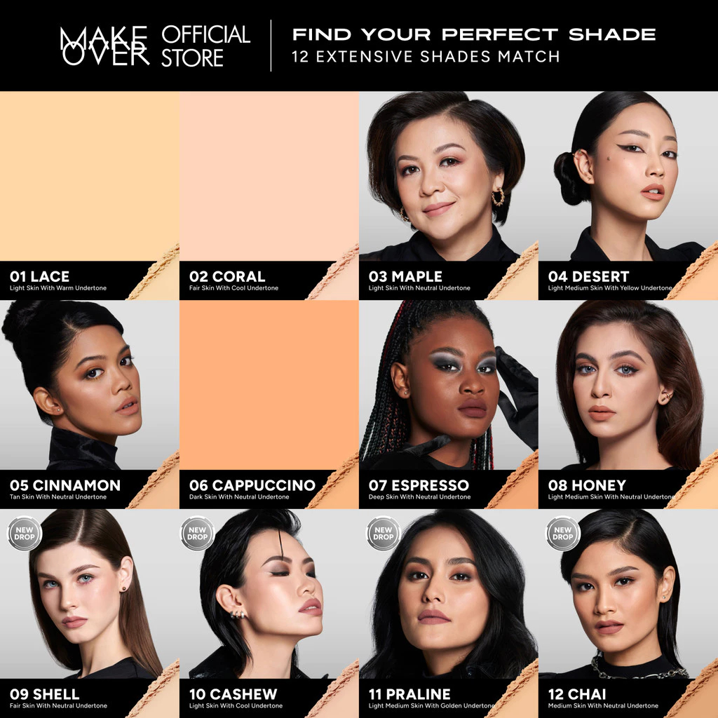 Jual New ! Make Over Perfect Cover Powder Foundation Mini - TWC Two Way ...