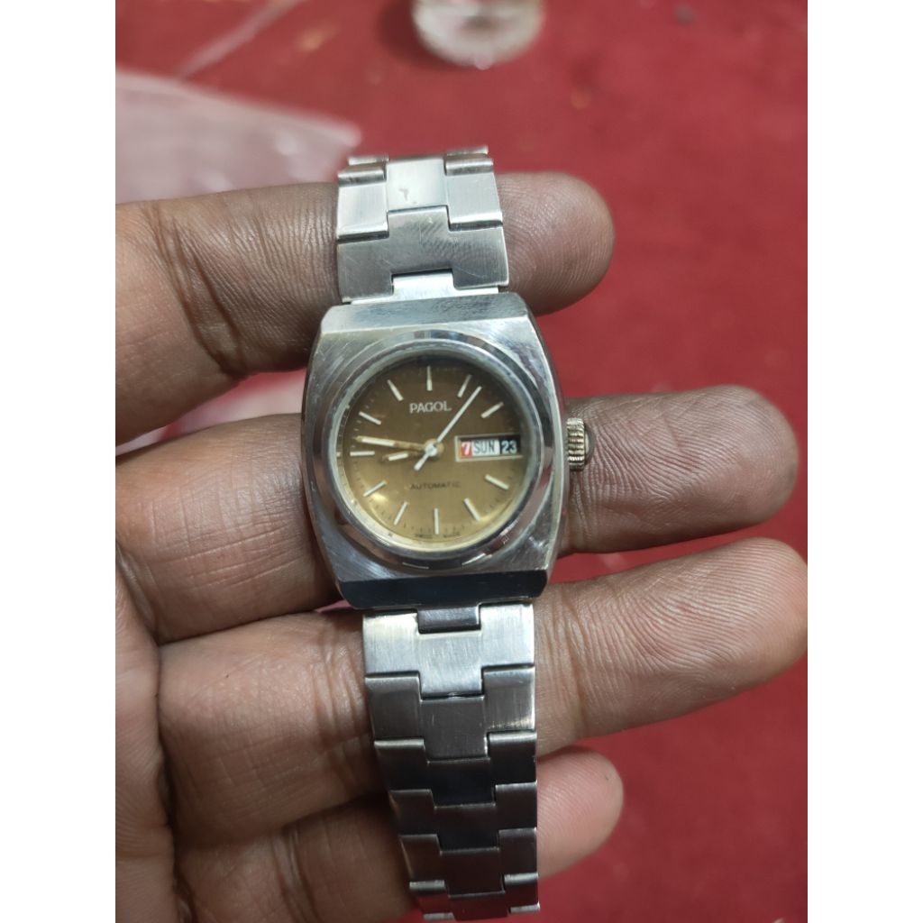 Jual Jam tangan vintage automatic full original swiss | Shopee Indonesia