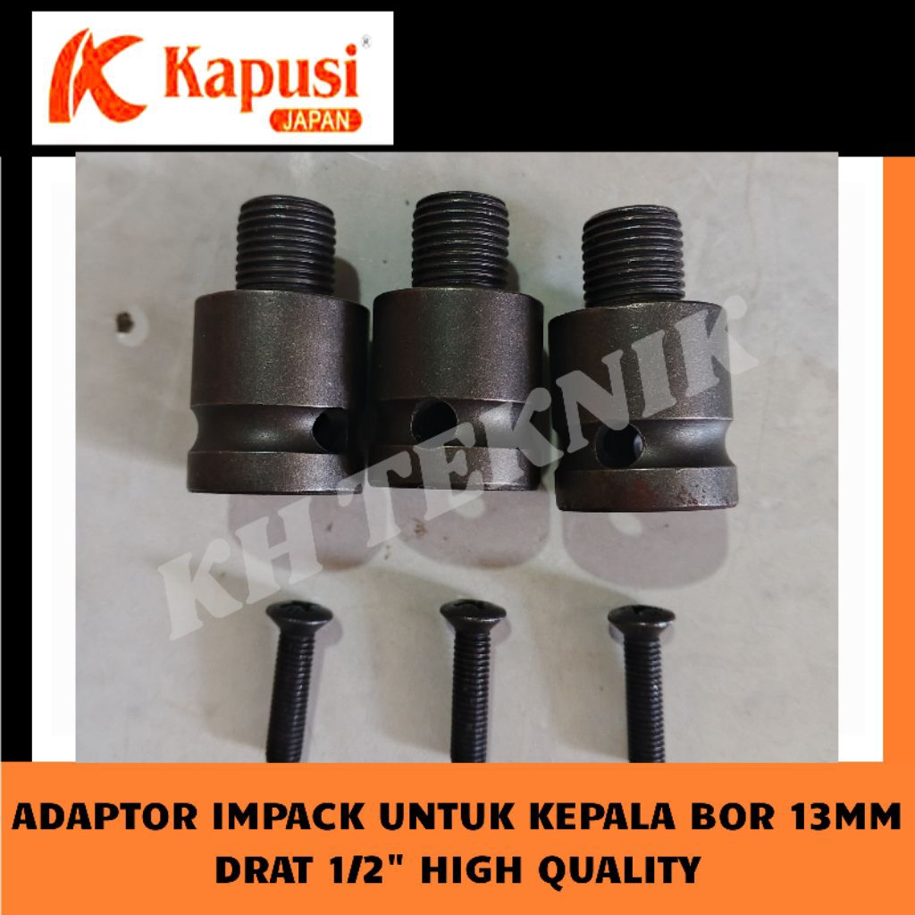 Jual ADAPTOR IMPACT KE KEPALA BOR 13MM DRAT 1/2" HIGH QUALITY | Shopee ...