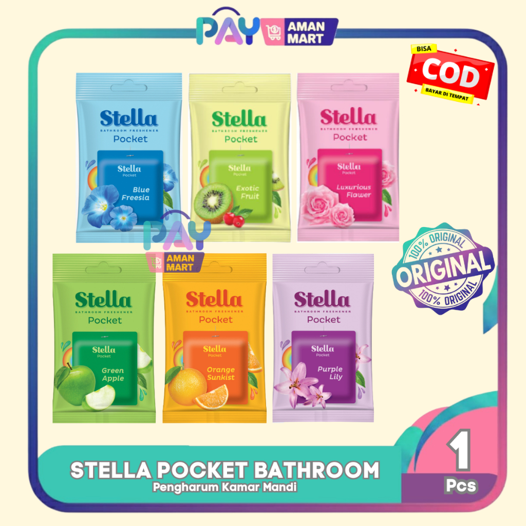 Jual PROMO!!!! STELLA POCKET 10gr BATHROOM - Pengharum Toilet | Shopee ...