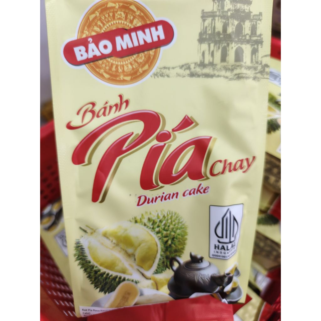 Jual Bao Minh Ban Pia Chay Pia Durian Vietnam Halal BPOM rasa asli ...