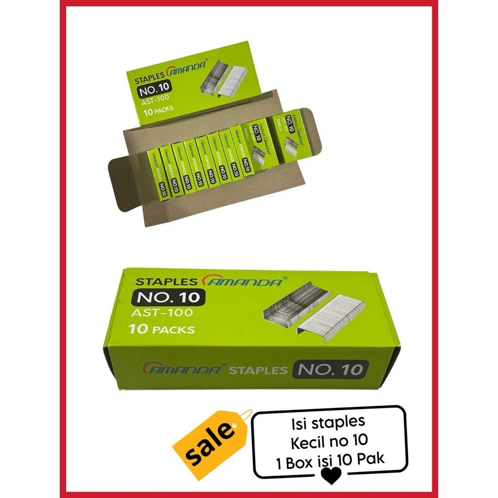 Jual Isi Necis / Staples No 10 (1Box Isi 10) | Shopee Indonesia