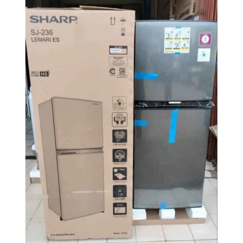 Jual Kulkas Sharp 2Pintu SJ 236MNHS | Shopee Indonesia