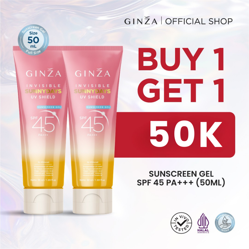 Jual FYC - GINZA Bundle Set Sunscreen Gel SPF 45 PA+++ & Mousse ...