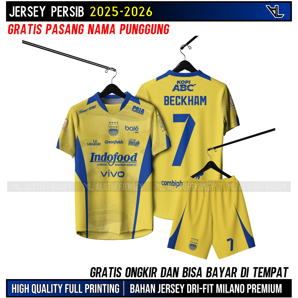 Jual Baju Jersey Persib Bandung 3rd 2025-2026 Premium Terbaru Gratis ...