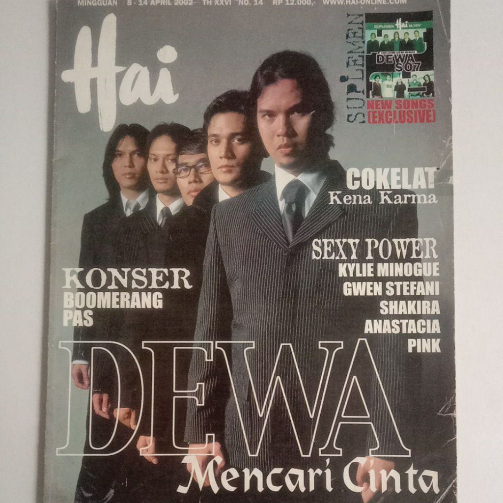 Jual Majalah Hai Tahun 2002 Cover Dewa | Shopee Indonesia
