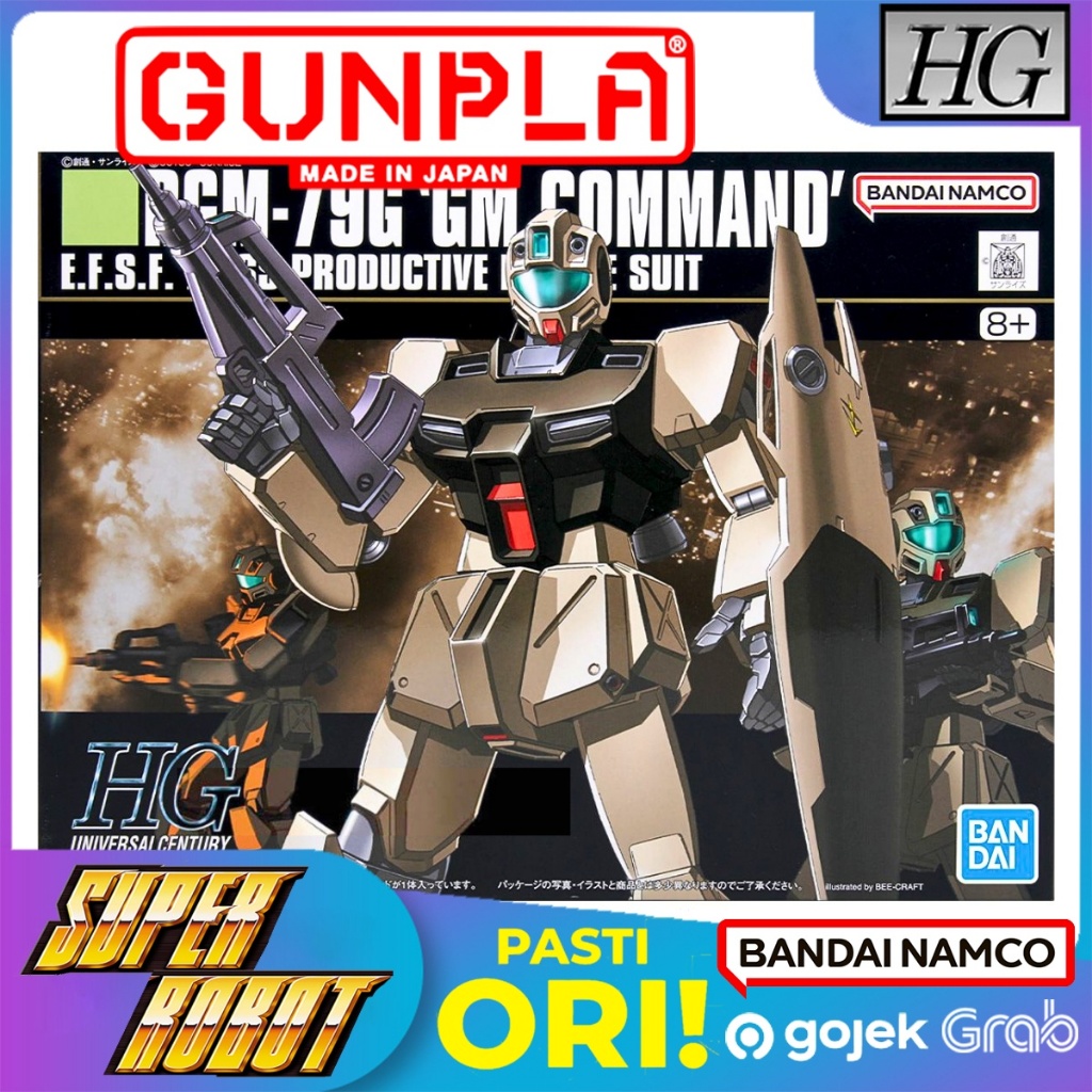 Jual BANDAI HG RGM-79G GM Command - HGUC | Shopee Indonesia
