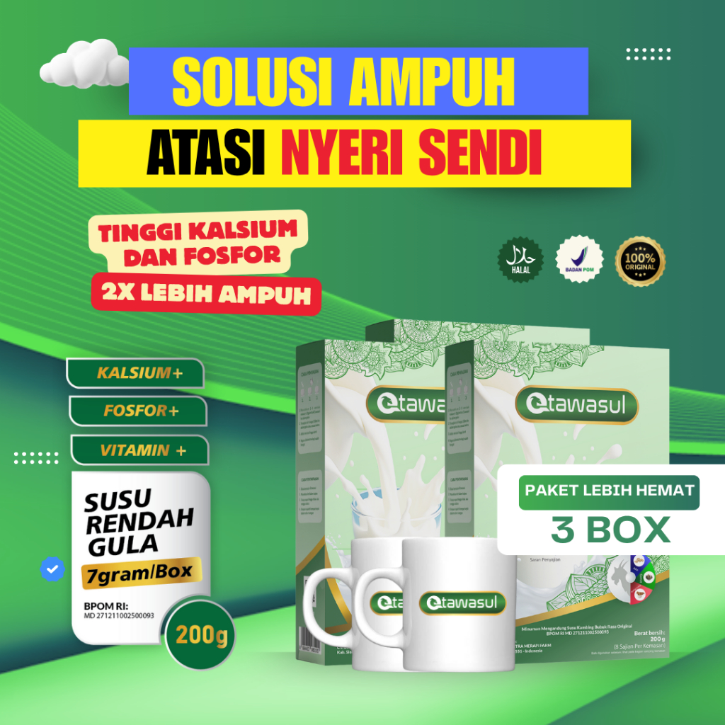 Jual 3 BOX HEMAT ETAWASUL Susu Bubuk Murni Neyri Sendi Sakit Tulang ...