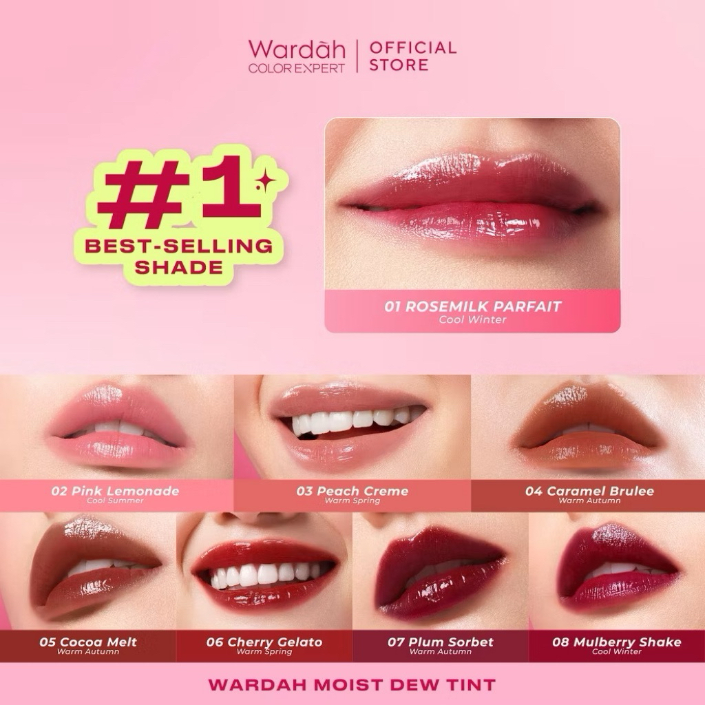 Jual Wardah Moist Dew Tint - Lip tint | Shopee Indonesia