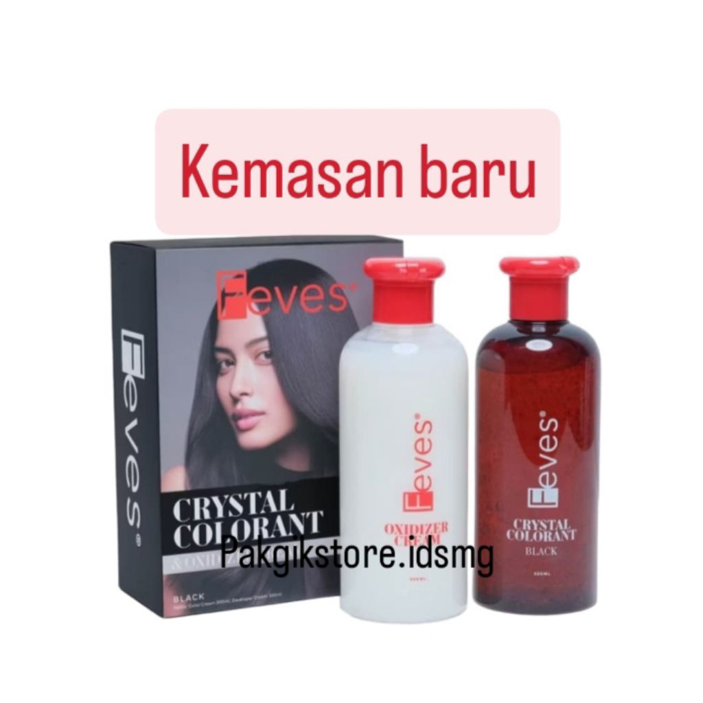 Jual Feves Crystal Colorrant Kemasan Baru/Toning Rambut 300ml | Shopee ...