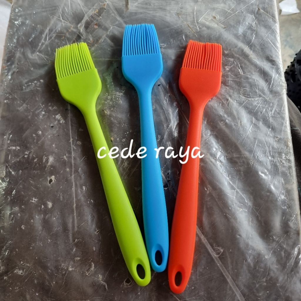 Jual kuas kue roti mentega silikon senyawa tahan panas 25 cm | Shopee ...