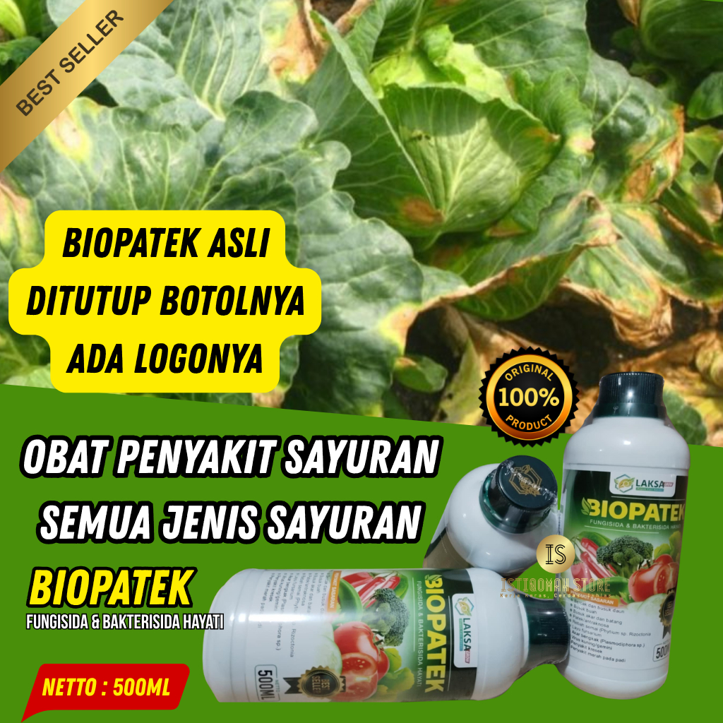 Jual BIOPATEK 500ML fungisida hayati dan bakterisida hayati terbaik ...