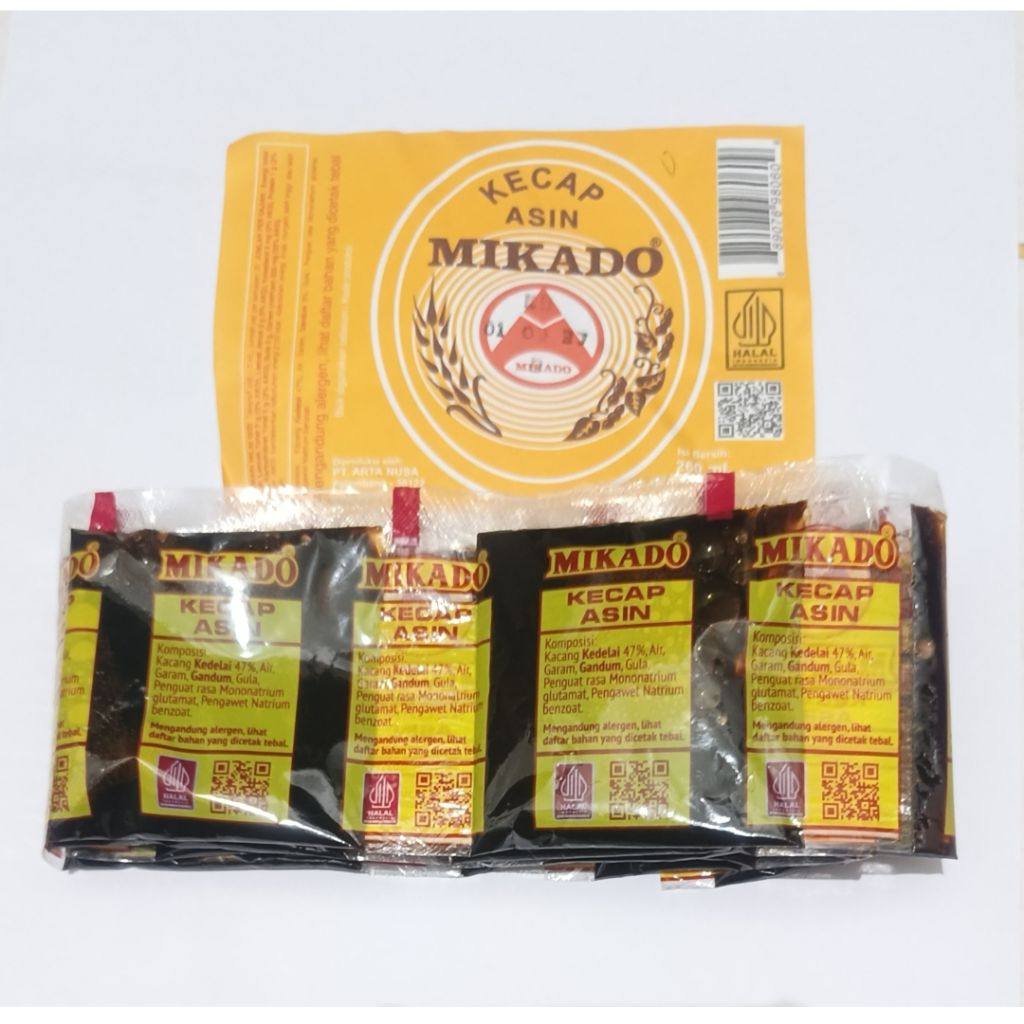 Jual Kecap Asin Mikado Sachet asli Palembang 13ml | Shopee Indonesia