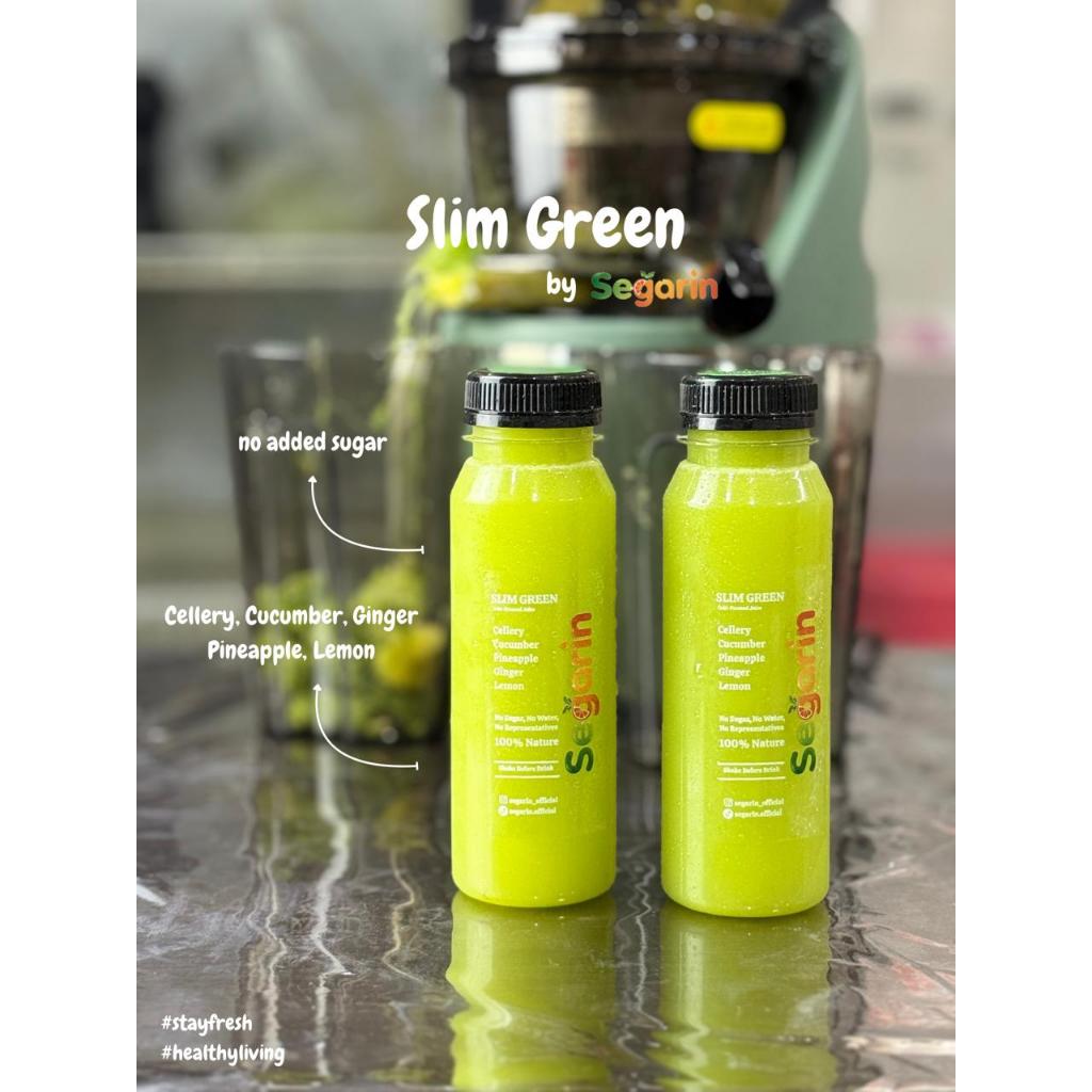 Jual Cold Pressed Juice – Segarin Slim Green Celery,Cucumber,Pineapple ...