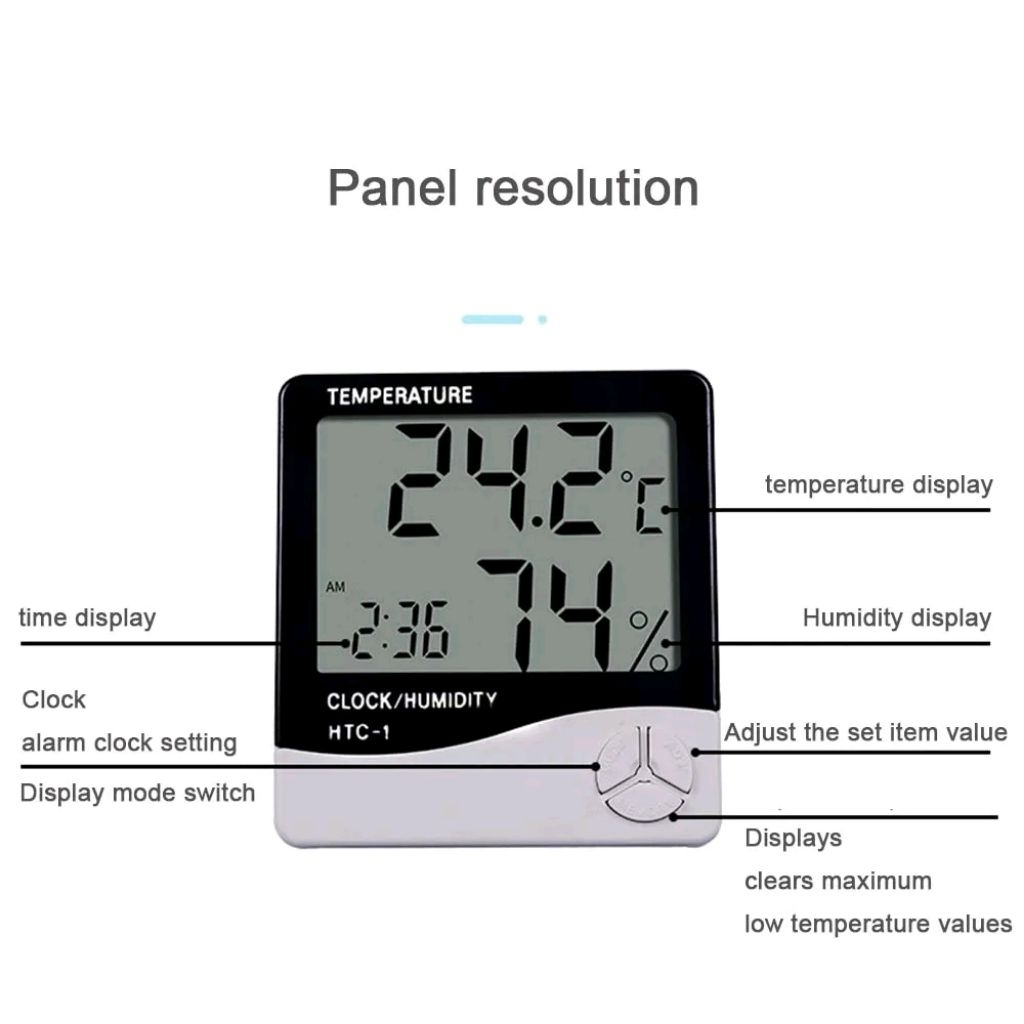 Jual Thermometer Hygrometer HTC HTC-1 HTC-2 Digital Higrometer ...