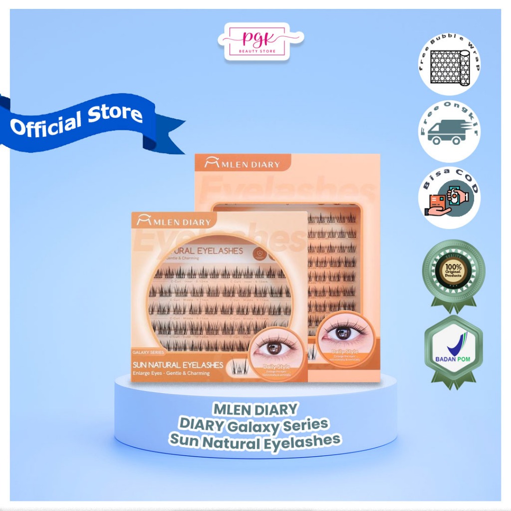 Jual MLEN DIARY Galaxy Series Sun Natural Eyelashes | bulu mata palsu ...