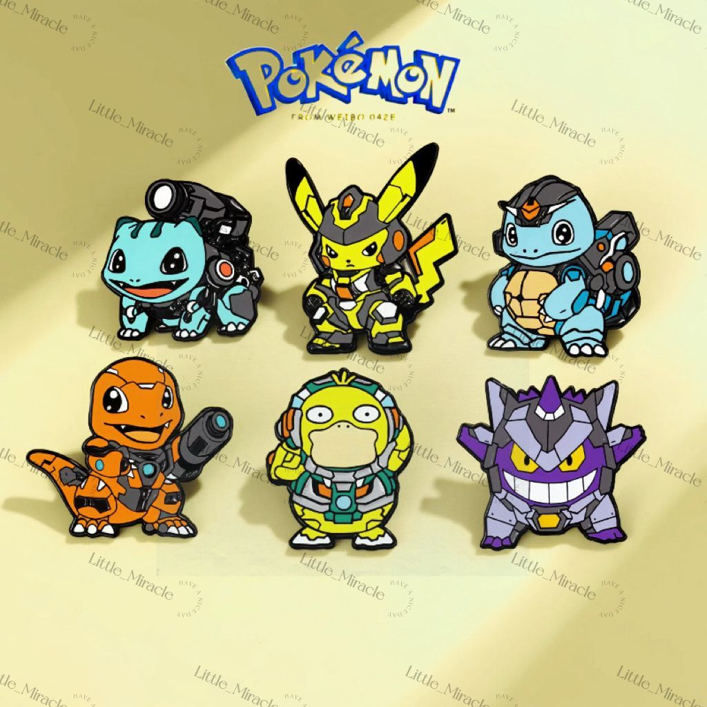 Jual Little_Miracle Enamel Pin Bros Pokemon Pikachu Psyuduck Gengar ...