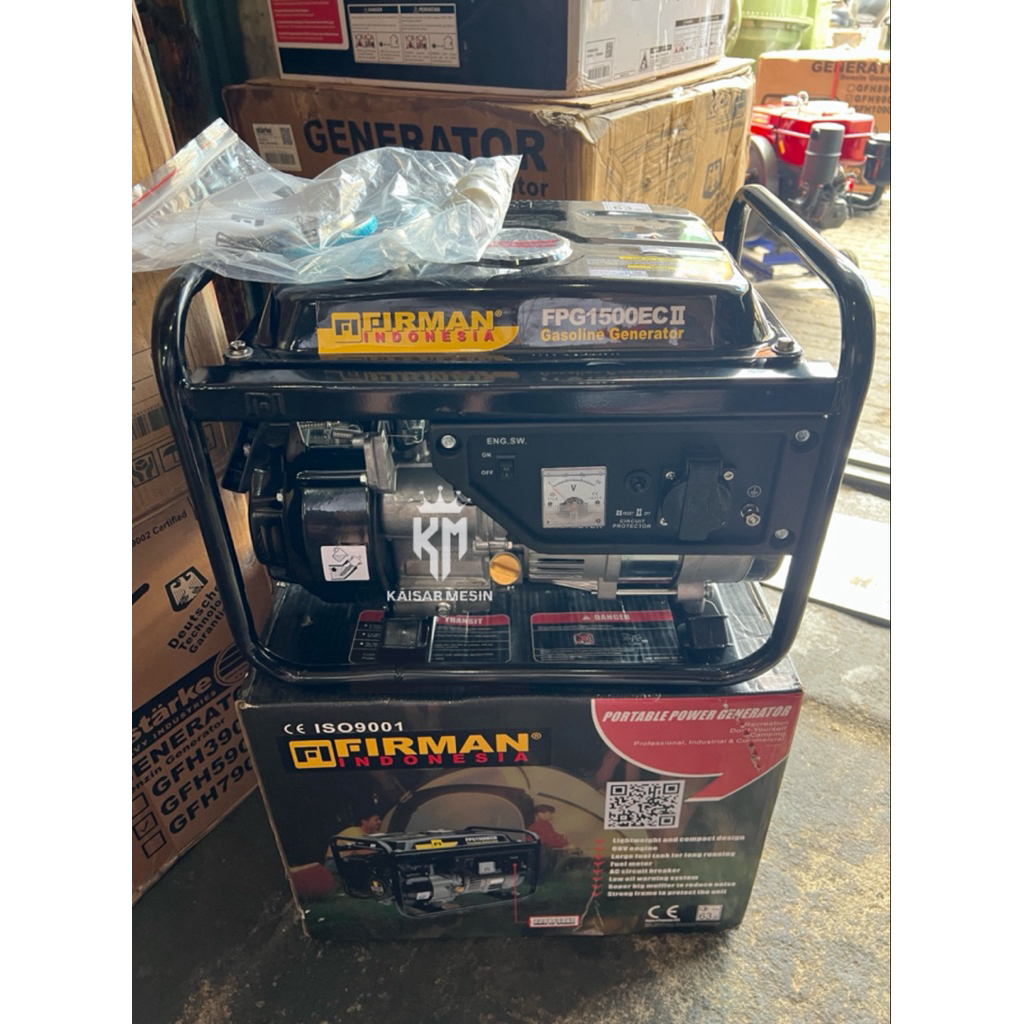 Jual MESIN GENSET GENERATOR BENSIN 1000W FIRMAN FPG 1500 EC II | Shopee ...