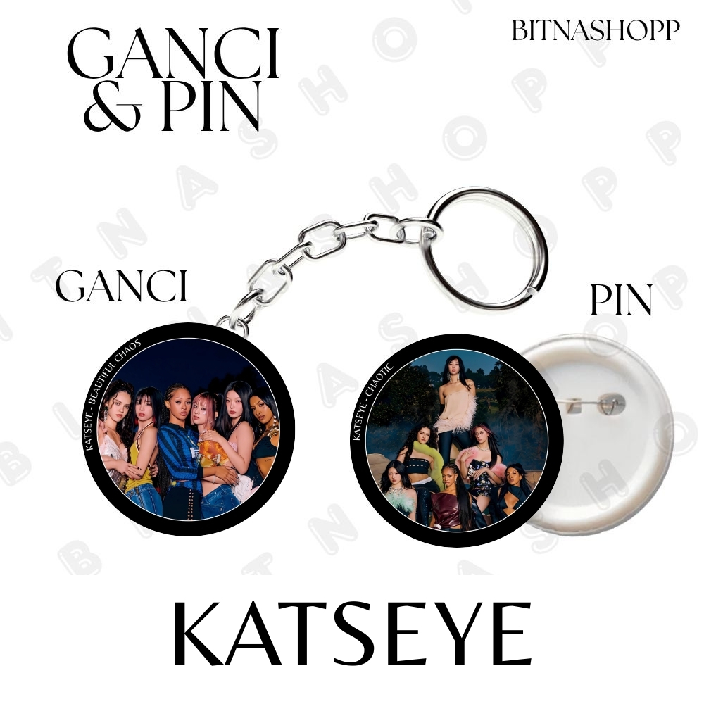 Jual KEYCHAIN KATSEYE PIN CHAOTIC 58 MM GANTUNGAN KUNCI KPOP UNOFFICIAL ...