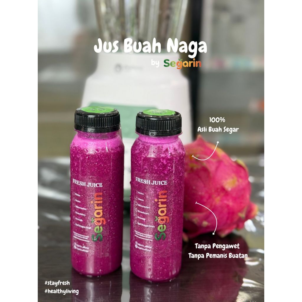 Jual Jus Buah Naga Segar Segarin – Fresh Juice Stevia Rendah Kalori ...