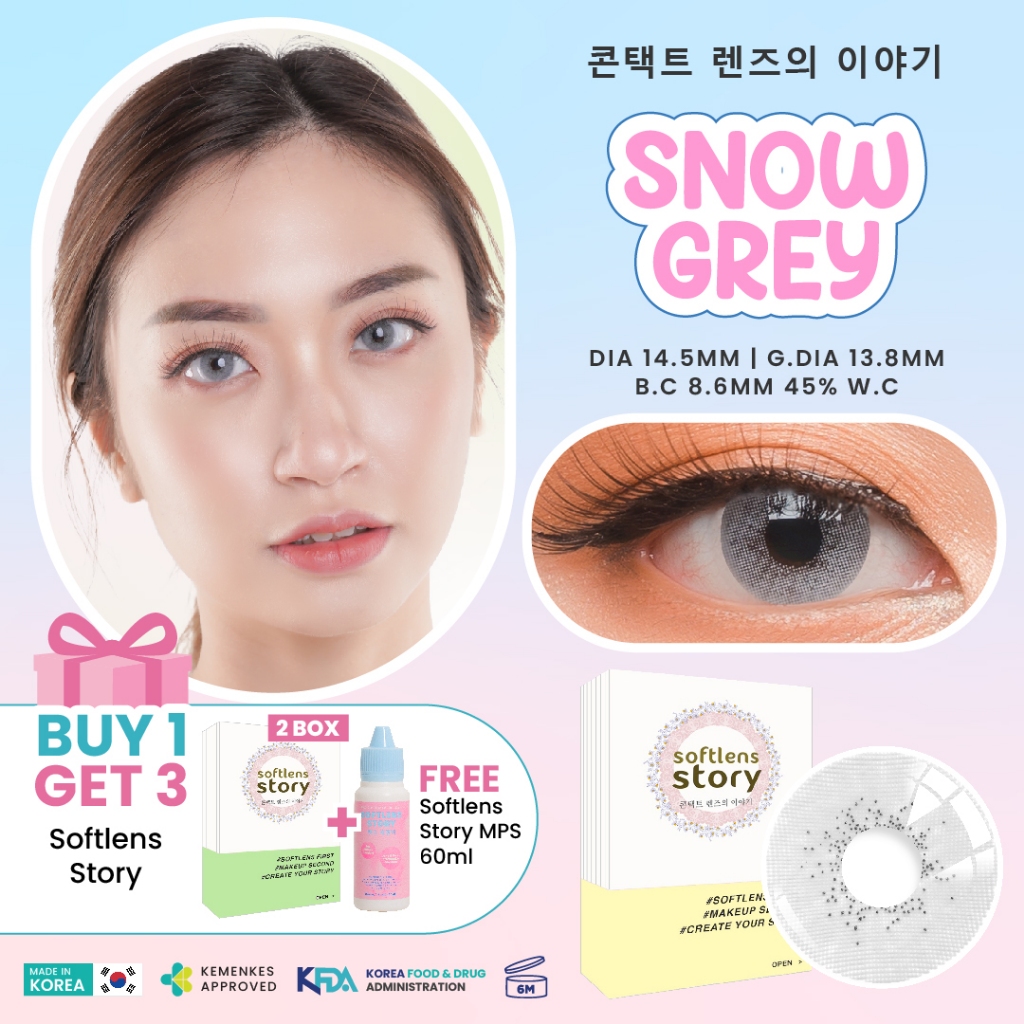 Jual [KOREAN LADYNAYOAN APPROVED] BUY 1 GET 3 SOFTLENS STORY NORMAL ...