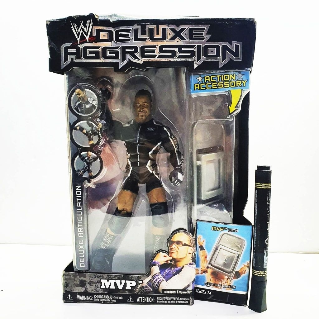 Jual mainan figure wrestling wwe AWWE Deluxe Aggression – MVP (Series ...