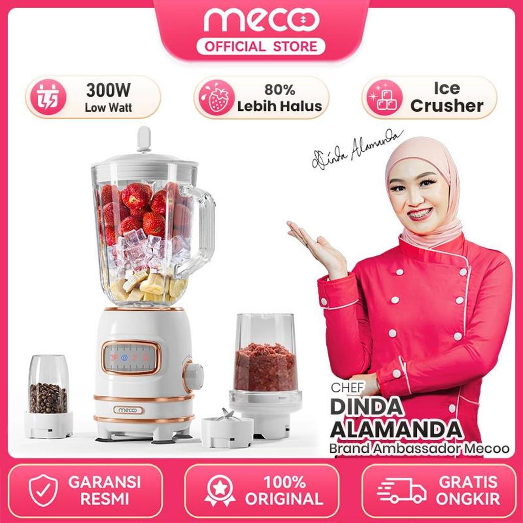 Jual Mecoo Most Aesthetic 4 in 1 Ice Crusher Blender Juicer 300 Low ...