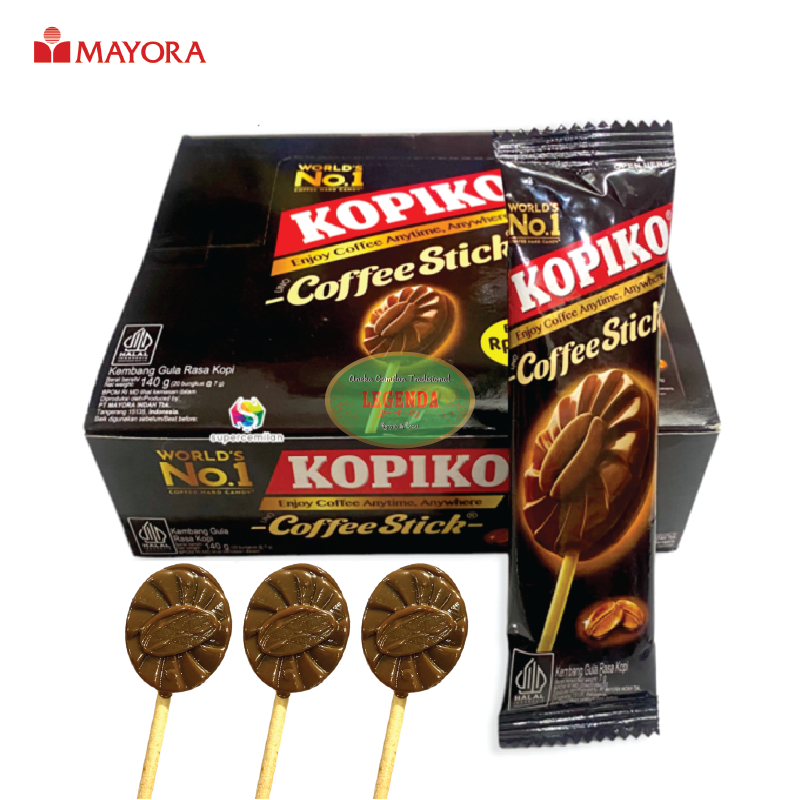 Jual Permen Kopi Stik KOPIKO Box 140 Gr Gram isi 20 Pcs Coffee Lolipop ...
