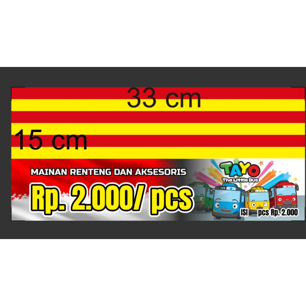 Jual label tulisan atas papan rencengan serba 1000/2000+kayu bambu ...