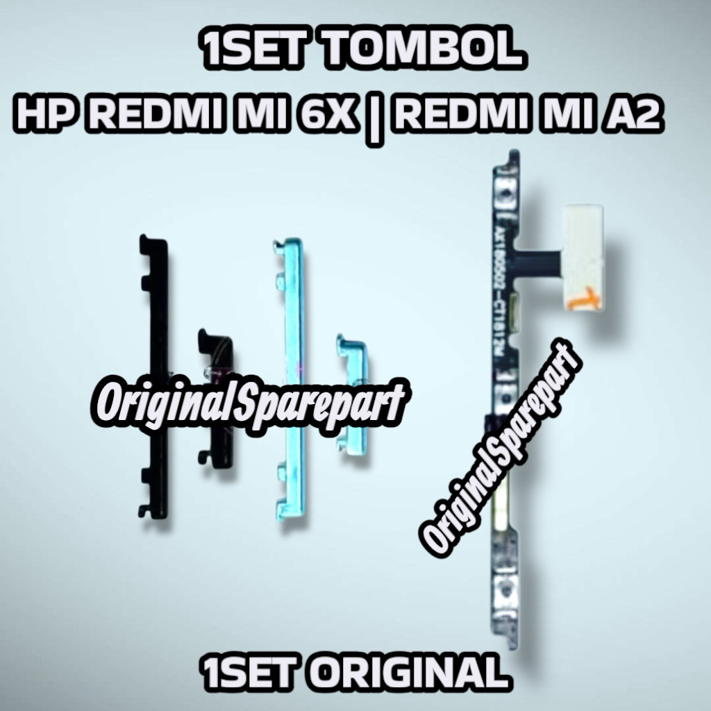 Jual HP REDMI MI 6X | MI A2 1SET TOMBOL + FLEXIBLE ON OFF VOLUME ...