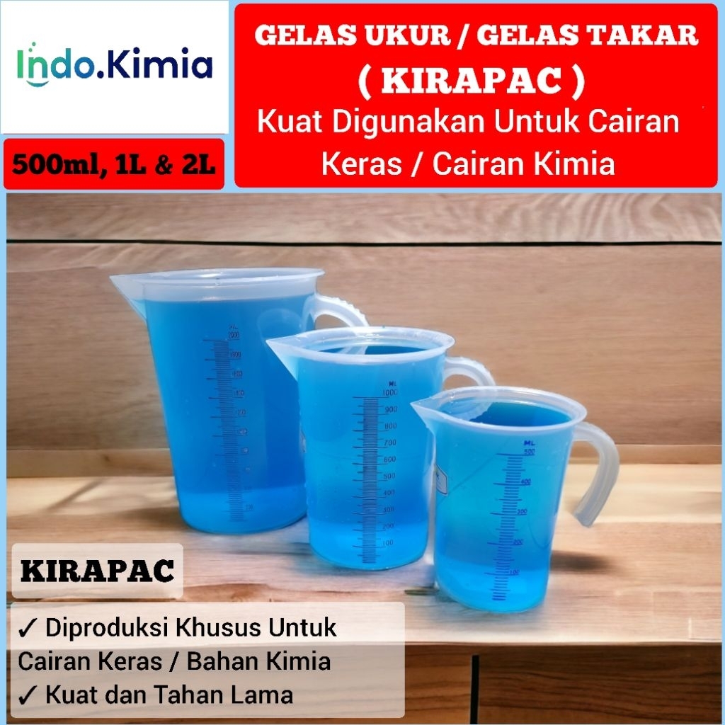 Jual Gelas Ukur / Gelas Takar 500ml, 1Liter, 2Liter dan 5Liter ( Kuat ...