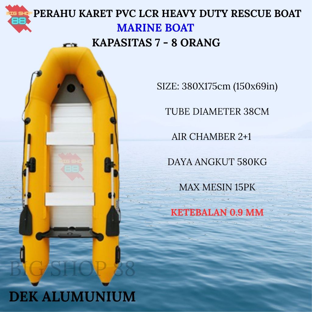 Jual PERAHU KARET LCR RESCUE SAR BANJIR BASARNAS EVAKUASI BENCANA ...