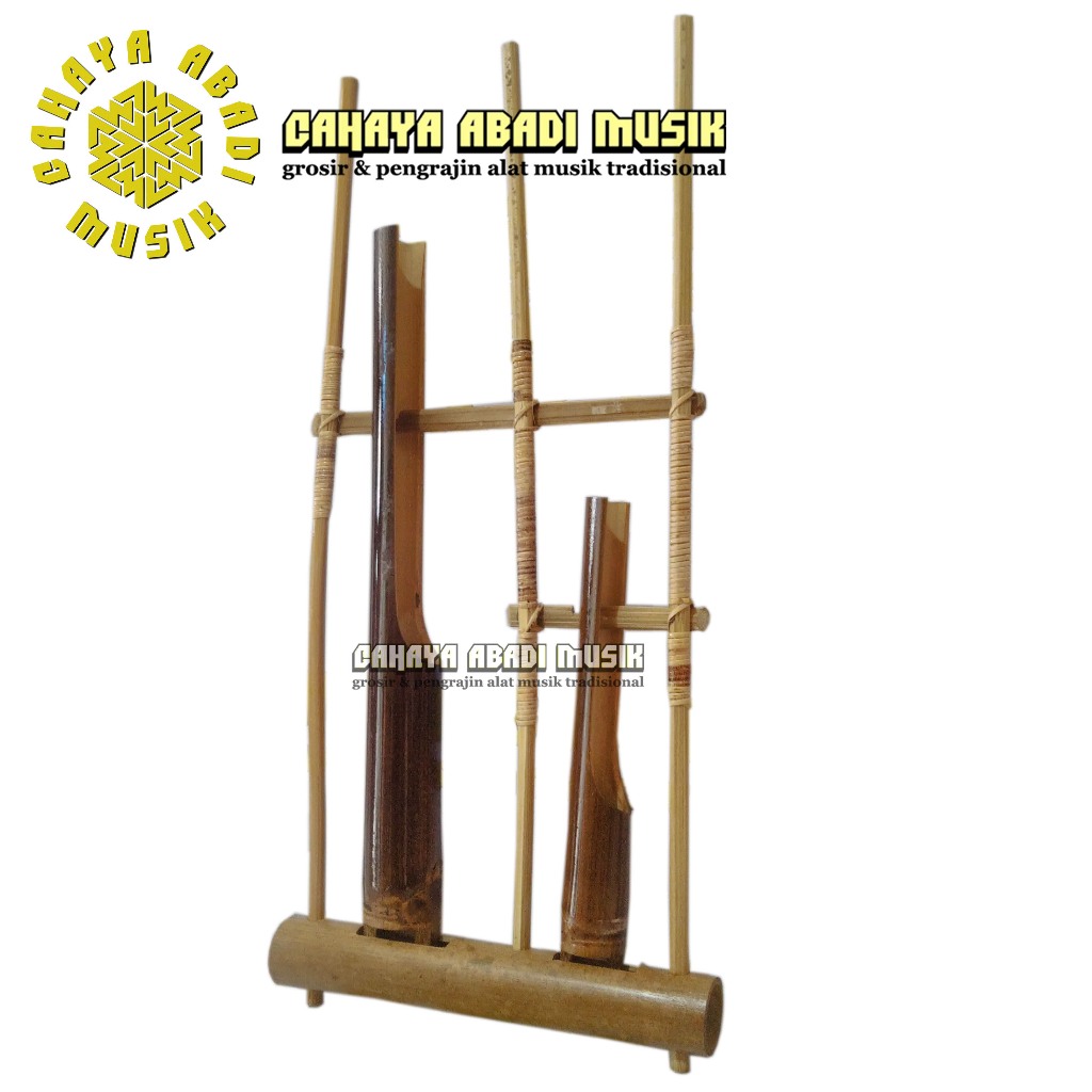 Jual angklung satuan satu pcs nada 1 oktaf doremifasolasido bambu tali ...
