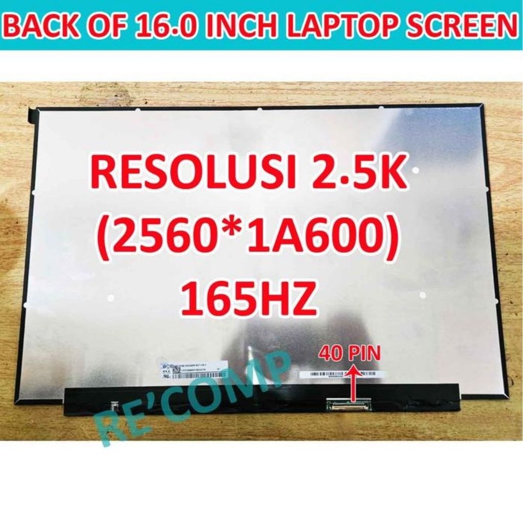 Jual LAYAR LED LCD LAPTOP NE160QDM-N63 NE160QDM-N62 16.0 INCH WQXGA ...