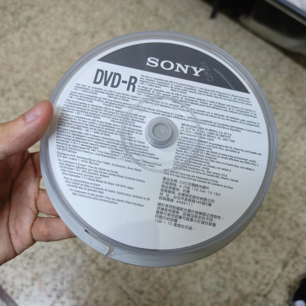 Jual Baca Deskripsi - [Tanpa CD/DVD] Spindle DVD Sony Muat 10 Disc ...