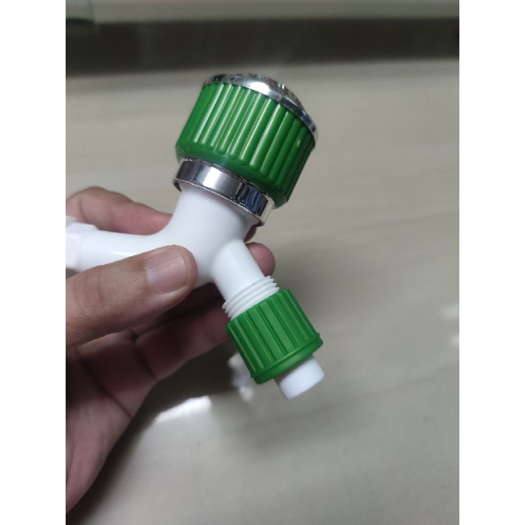 Jual HISUKA KRAN PVC PLASTIK DRAT KUNINGAN TAMAN SELANG TANPA KLEM ...