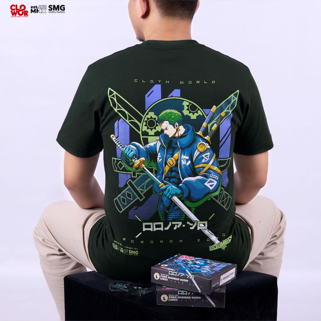 Jual CLOWOR Zoro Egghead Outfit Strawhat Pirates One Piece Anime Kaos T ...