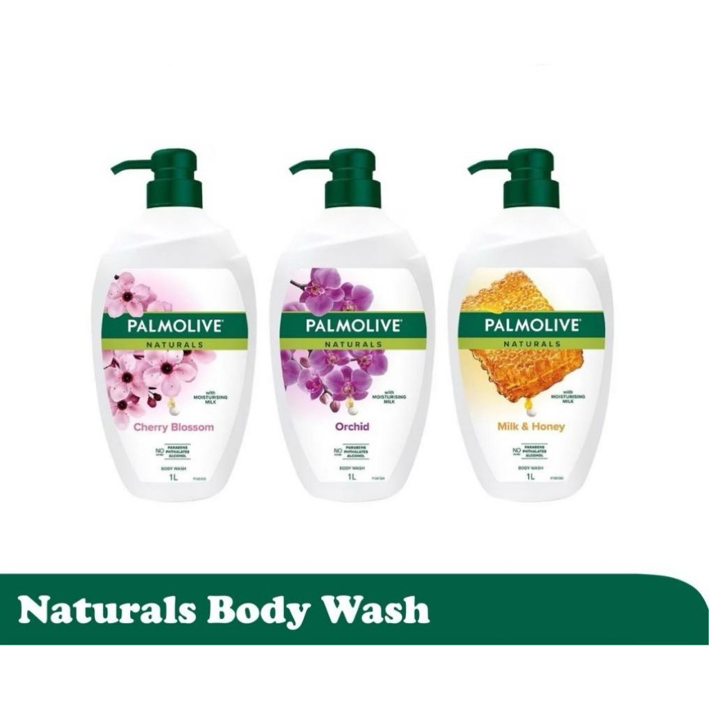 Jual PALMOLIVE Sabun Cair Naturals Shower Milk Body Wash 1 Liter ...