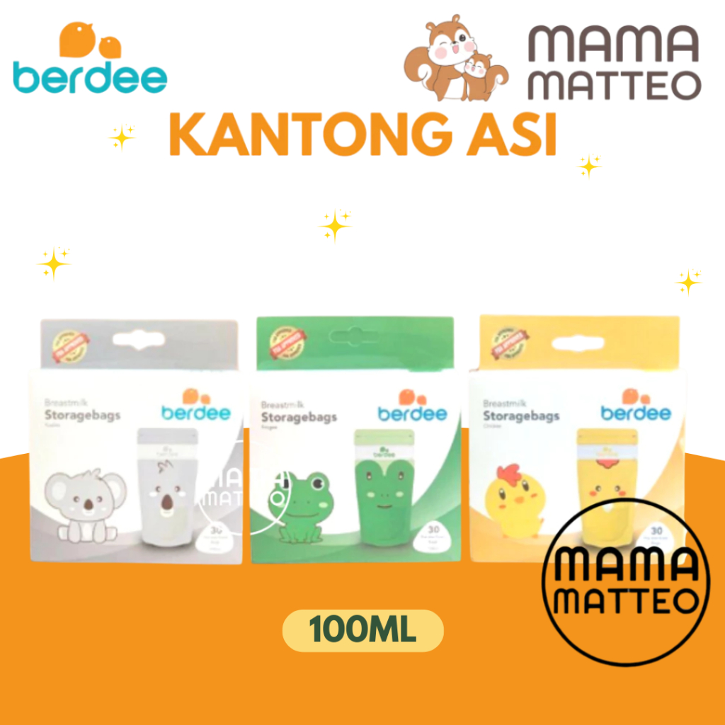 Jual BERDEE KANTONG ASI THERMAL SENSOR 100ML / BREASTMILK STORAGE BAG ...