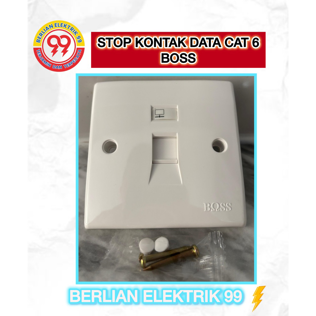 Jual Stopkontak data CAT 6 merk BOSS | Shopee Indonesia