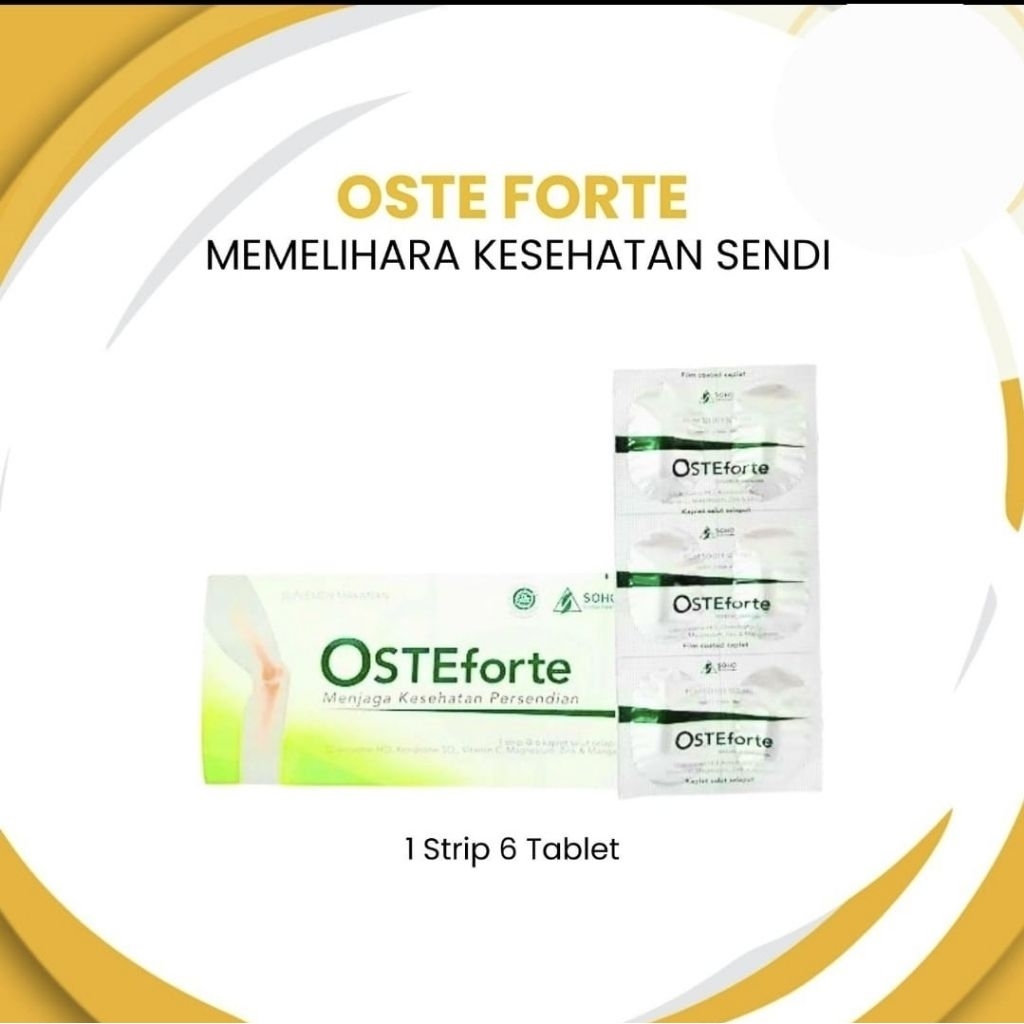 Jual OSTE FORTE 1STRIP 6 KAPLET SUPLEMEN TULANG | Shopee Indonesia