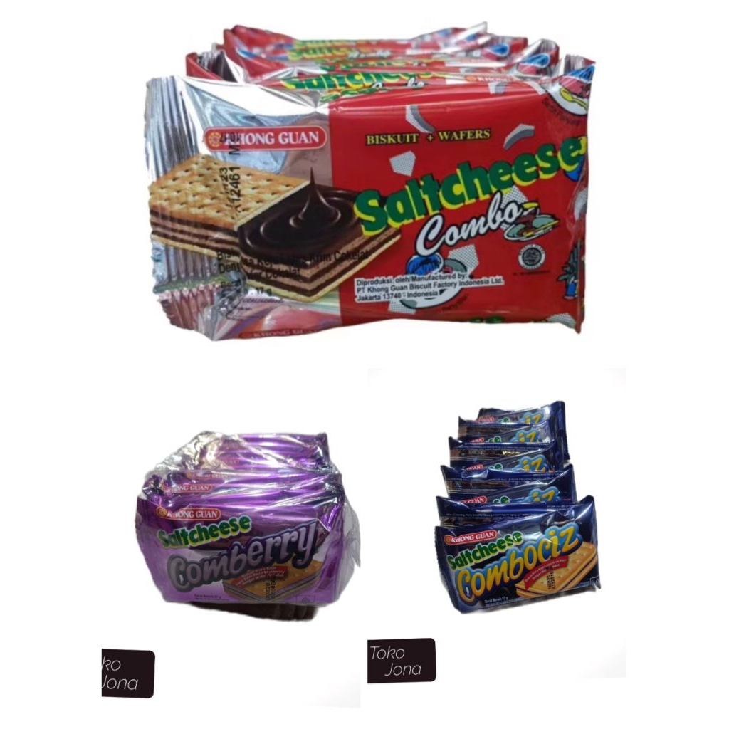 Jual Biskuit Khong Guan Saltcheese Combo Renceng All Varian isi 10 pcs ...
